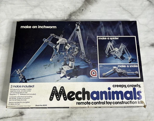 RARE VINTAGE GAKKEN Mechanimals Mechanized Building Set Toy Parts And Box 81210 £76.22 - PicClick UK