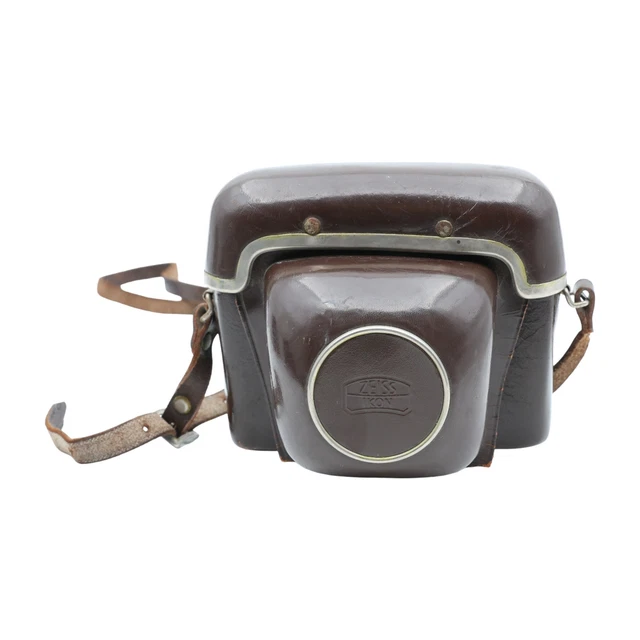 ZEISS IKON BEREITSCHAFTSTASCHE Tasche camera case Braun für Zeiss Ikon ...