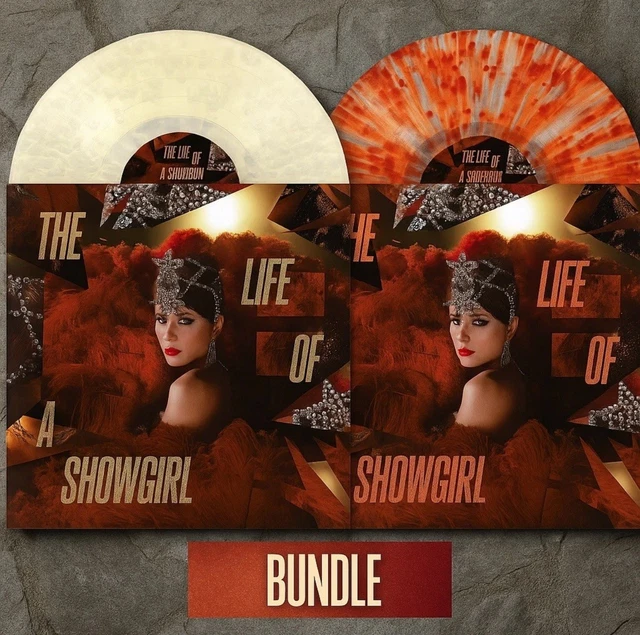 TAYLOR SWIFT LIFE Of A Showgirl Tiny Bubbles In Champagne Vinyl Bundle ...