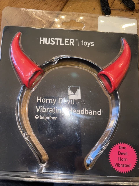 RED DEVIL HORNS Vibrating Costume Headband Hustler New £25.92 - PicClick UK