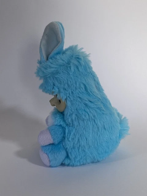 BUSH BABY WORLD moving eyes blue and white plush soft toy stuffed ...