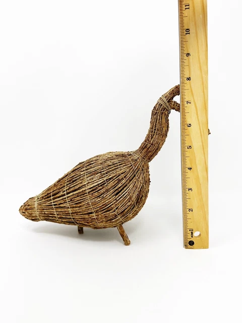 TAMARACK TWIG GEESE Figure Decoy Set First Nations Cree Handcraft ...