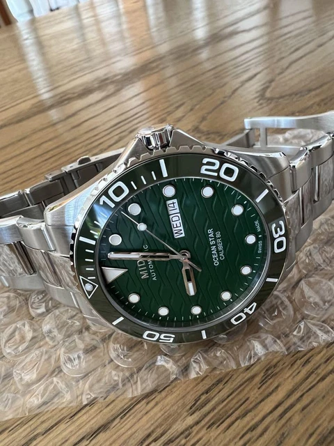 OROLOGIO DA UOMO Mido Ocean Star 200C Green 80 ore riserva di carica ...