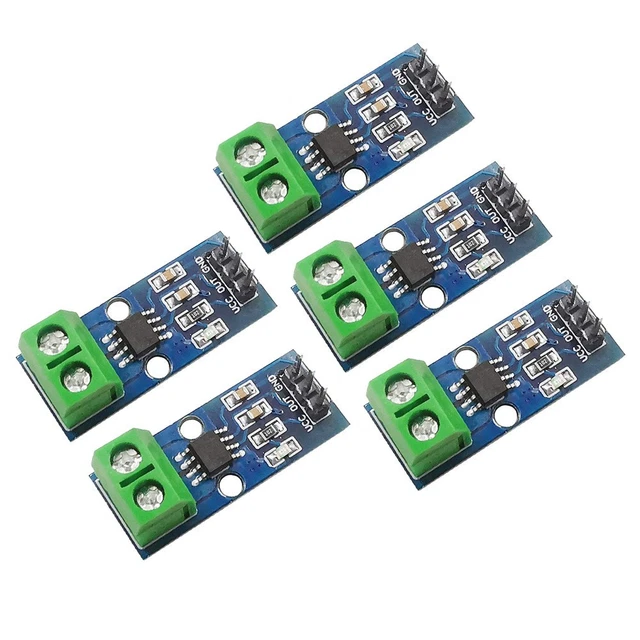 FOR ACS712 CURRENT Sensor Module Set with Five Units and 5 Amp Range ...