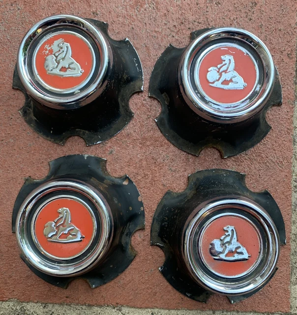 HOLDEN TORANA LC LJ GTR 13”Genuine Set 4 Metal Chrome Wheel Centre Caps ...