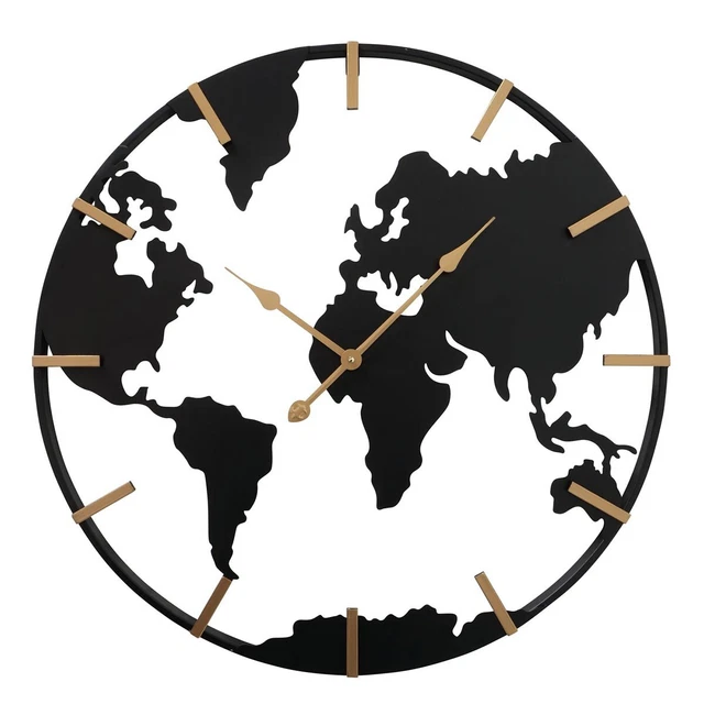 Wanduhr Gross Modern Schwarz
