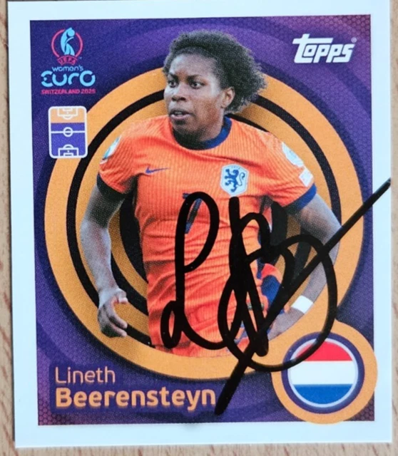 TOPPS FRAUEN EM 2025 Lineth Beerensteyn Holland original signiert EUR 3 ...