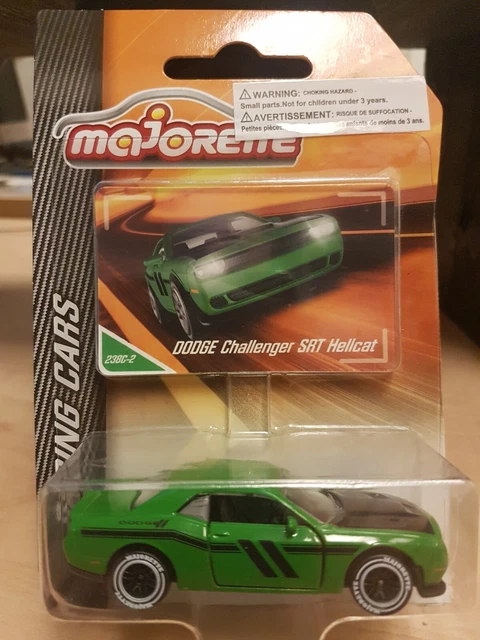 MAJORETTE RACING CARS Dodge Challenger SRT Hellcat Green & Black New on ... MAJORETTE RACING CARS Dodge Challenger SRT Hellcat Green & Black New on ...