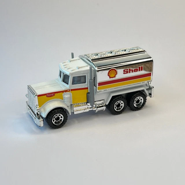 MATCHBOX MB5 PETERBILT Shell Tanker Truck White Body £10.45 - PicClick UK