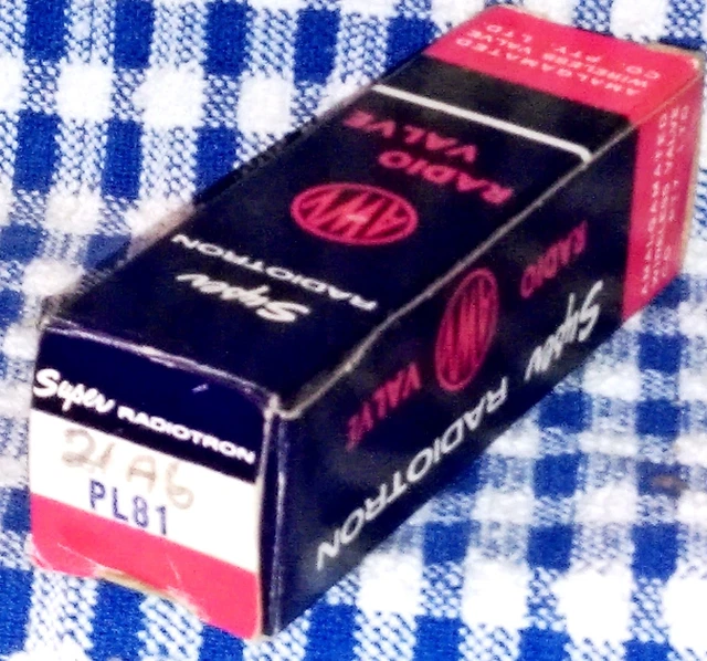 USED-IN-BOX 21A6 (PL81) vacuum tube radio TV valve, TESTED $7.00 ...
