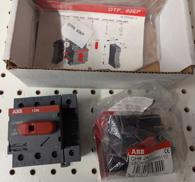 ABB 3 PHASE POWER SWITCH 40 amp OT45E3S $95.00 - PicClick