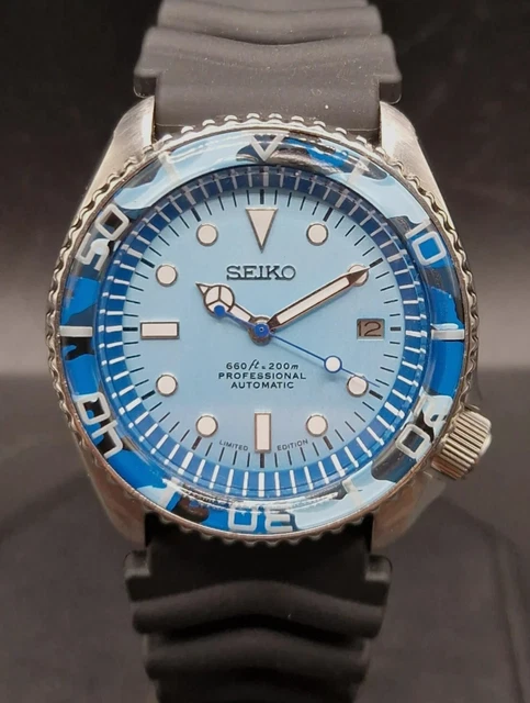 SEIKO MENS AUTOMATIC Watch Modified 17J Scuba Divers 150M c.January ...
