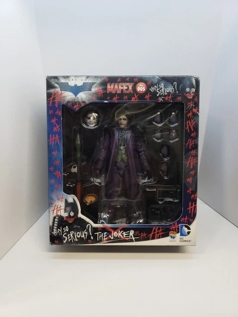 FIGURINE ARTICULÉE BATMAN Medicom MAFEX 005 Joker The Dark Knight ...