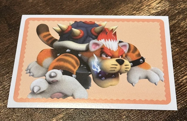 CAT BOWSER/MEOWSER 14 PANINI Super Mario PLAYTIME Sticker Album ...