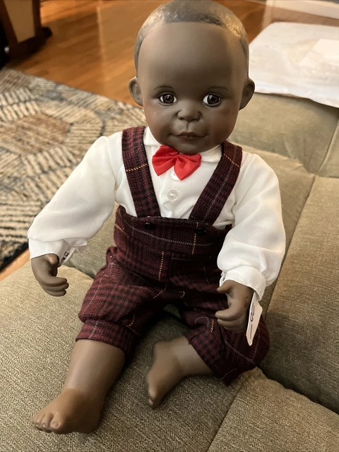 ORIGINAL PORCELAIN AFRICAN American Boy Doll "David" Yolanda Bello ...