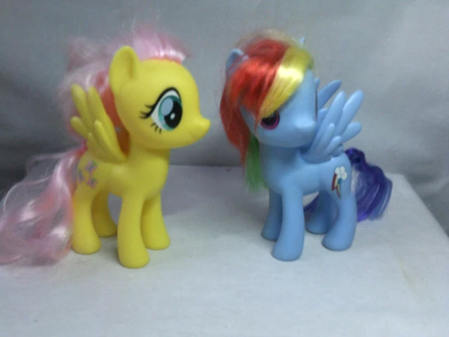 MY LITTLE PONY Hasbro Fluttershy Yellow & Rainbow dash Blue from 2016 £4.75 - PicClick UK