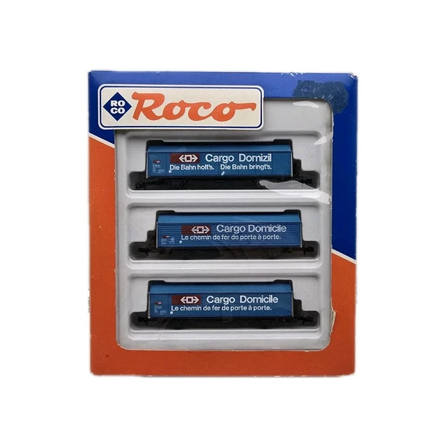 ROCO N 24009 3tlg. Schiebewandwagen Set SBB"Cargo Domizil" NEUWERTIG ...
