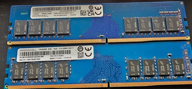 RAMAXEL 16GB (2X8GB) RAM PC4-21300 DDR4-2666V Desktop SDRAM ...