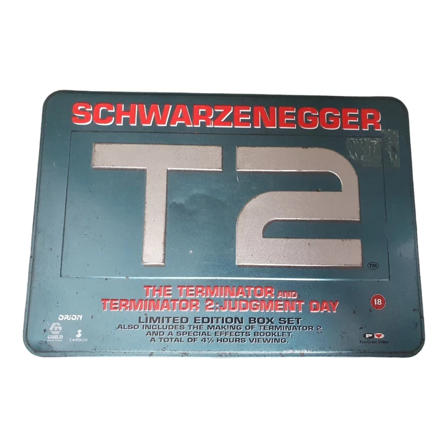 TERMINATOR & T2 Limited Edition VHS Box Set Tin Box Video Film £19.99 ...