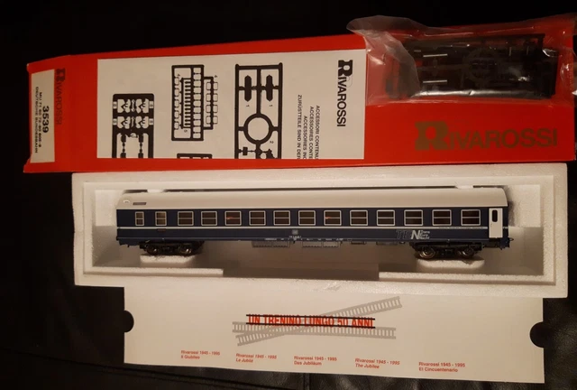 RIVAROSSI 3539 H0 DB sleeper coach type MU dark blue TEN $46.95 ...