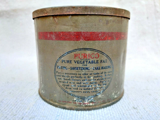 1920S VINTAGE PHILIPPINE Manufacturing Purico Pure Vegetable Fat Litho ...