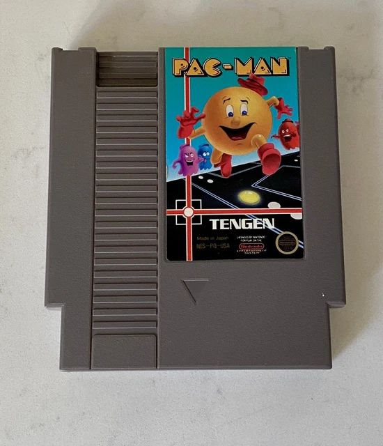VINTAGE ORIGINAL 80S NES PAC-MAN Video Game Nintendo Entertainment ...
