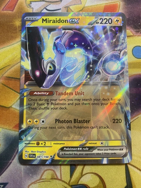 MIRAIDON EX 081/198 Scarlet & Violet Holo Ultra Rare Pokemon Card TCG ...