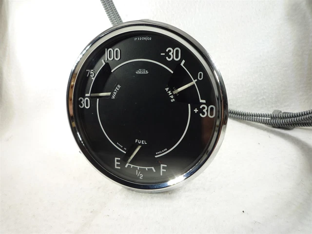 ROVER P4 MULTI Gauge Jaeger Ammeter Fuel Temperature Amps 90 100 105 IP ...