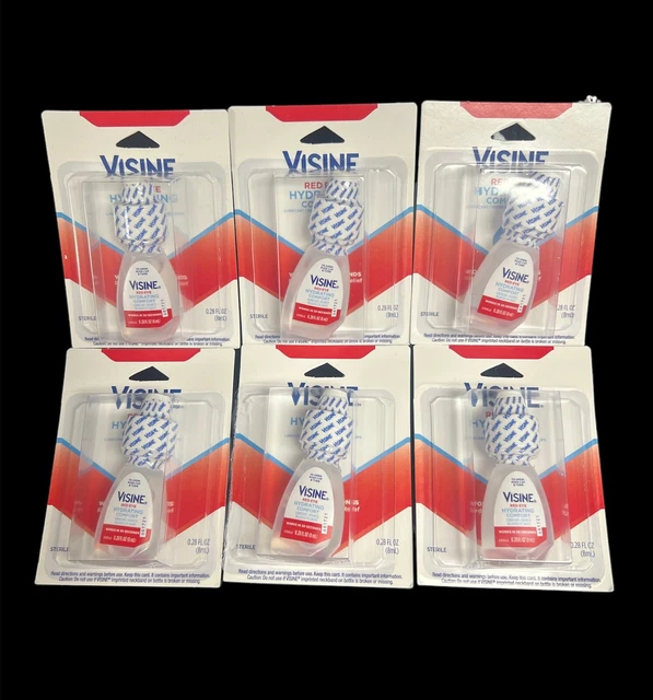 VISINE STERILE ADVANCED: Redness Irritation Relief Eye Drops 6 packs ...