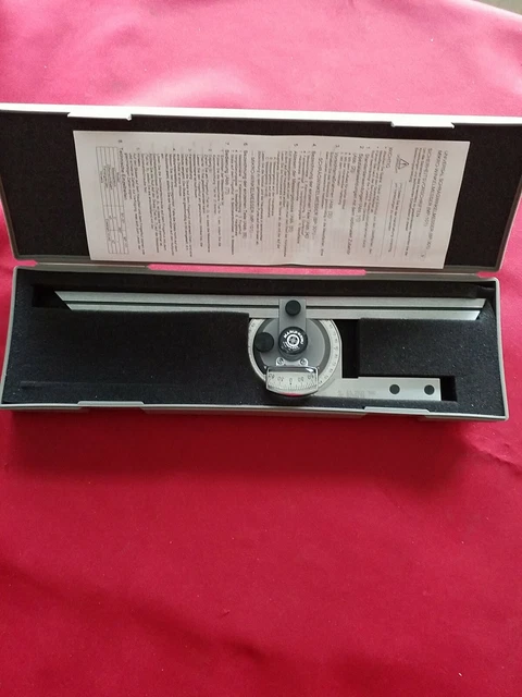 MARUI-KEIKI UNIVERSAL WINKELMESSER BP-301 mit Lupe, 300mm Schiene in Box EUR 129,50 - PicClick DE