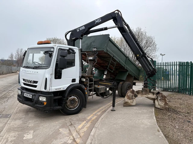 2008 58 IVECO Eurocargo 18ton Hiab/grab tipper lorry £9,295.00 ...