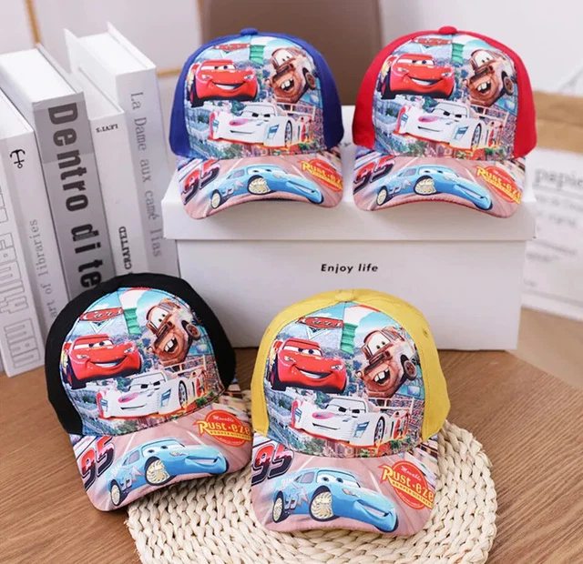 LIGHTNING MCQUEEN DISNEY Pixar Cars 2 Movie Print Baseball Caps Hats ...