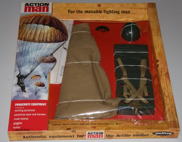 VINTAGE ACTION MAN 40th anniversary british para parachute equipment ...