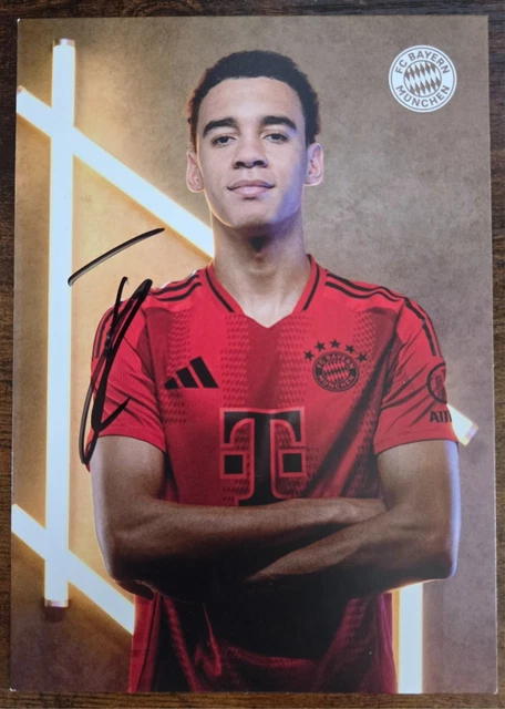 JAMAL MUSIALA FC Bayern München Autogrammkarte 2024/25 Original EUR 12,99 - PicClick DE