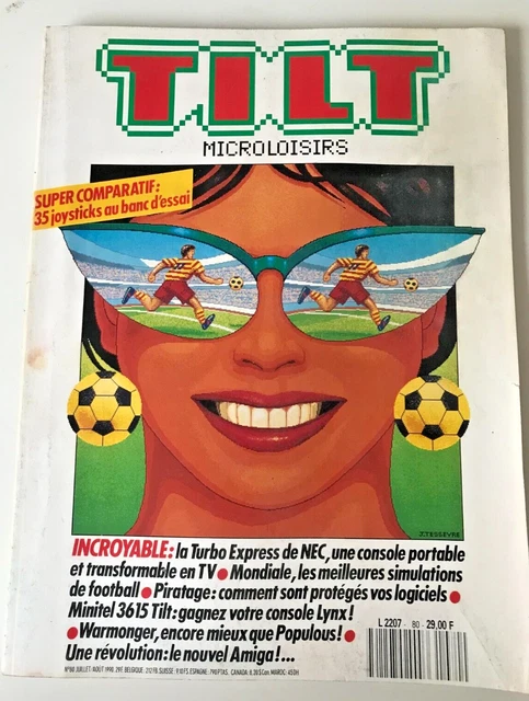 TILT MAGAZINE NO 80 Juillet Aout 1990 Jeux Vidéo Micro Retro Gaming Bon ...