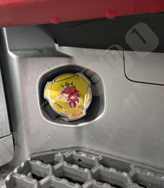 SCANIA NEW GENERATION EMBLEM BADGE LOGO SCREENWASH CAP 10.Yellow(red ...