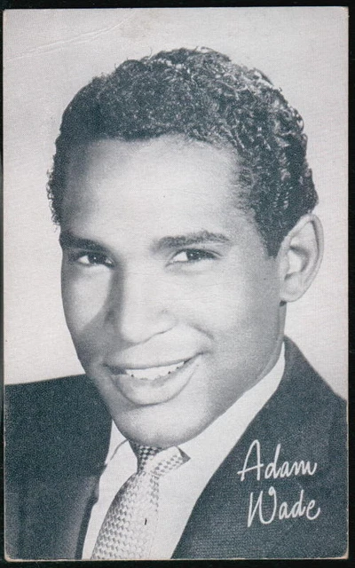 ADAM WADE SINGER vintage panneau d'affichage penny arcade exposition ...