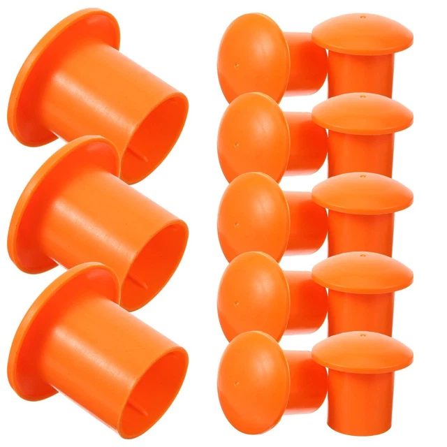 40 PCS BUILDER Hat Safety Cap Plastic Caps Pipe & Tube Protective £26. ...