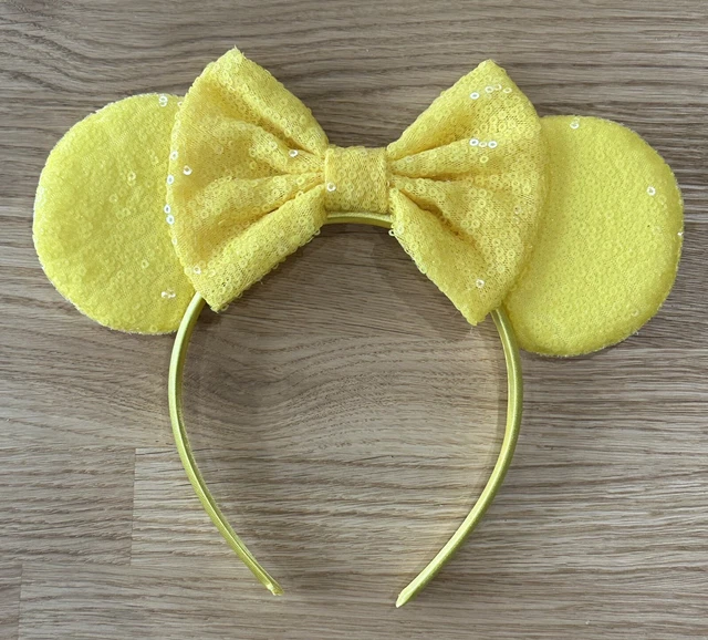 YELLOW MOUSE EAR Headband Disney Inspired Minnie Mickey £5.49 - PicClick UK