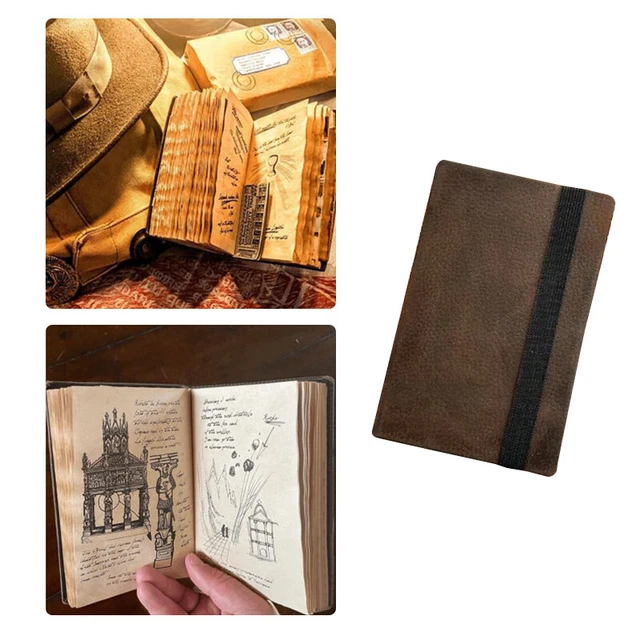 INDIANA JONES GRAIL Diary Classic Movie Prop Replica Gift Retro Spiral ...