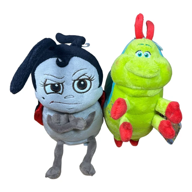 DISNEY STORE PIXAR Bug’s Life Heimlich Plush Caterpillar And Francis ...