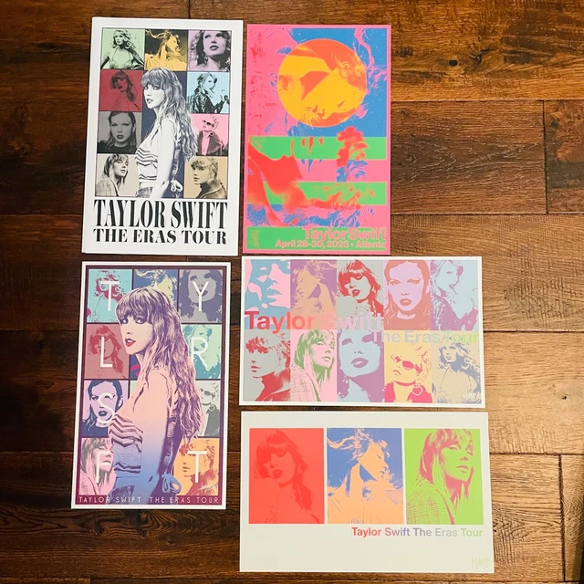 TAYLOR SWIFT THE Eras Tour VIP Merch Box Exclusive 4 Poster Set Atlanta ... TAYLOR SWIFT THE Eras Tour VIP Merch Box Exclusive 4 Poster Set Atlanta ...