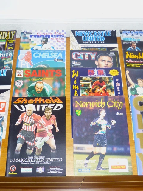 1994/95 PREM & Fa Cup Runners-Up**22 Out Of 24 Manchester United Away ...