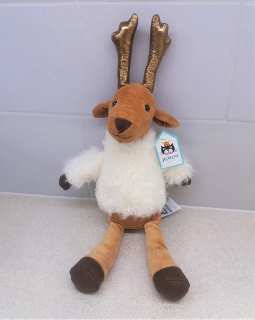 JELLYCAT MEDIUM DIVINE Reindeer ~ Fluffy Collectible Deer Soft Toy ...