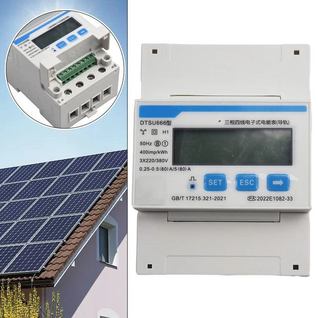 ENERGY METER SMART Meter 3-phase Electric Energy Meter Multifunctional ...
