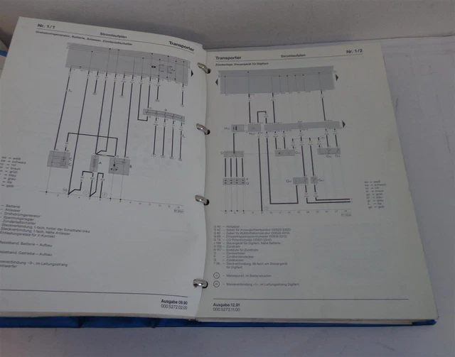 MANUEL ÉLECTRIQUE SCHÉMAS de Câblage VW Bus / Transporteur T4 à Partir ...