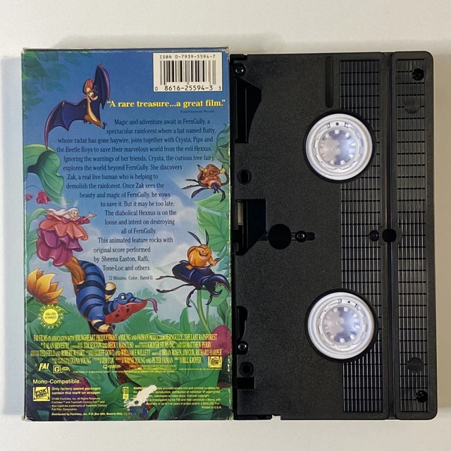FERNGULLY: THE LAST Rainforest (VHS, 1992) Robin Williams Christian ...
