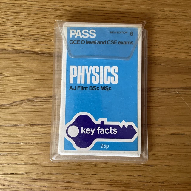 PASS KEY FACTS GCE O Level CSE - PHYSICS - A J Flint - 1974 EUR 11,67 ...
