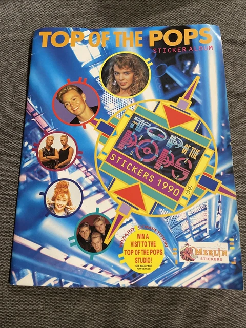 TOP OF THE Pops Official Sticker Album Empty Vintage Merlin 90s Kylie ...