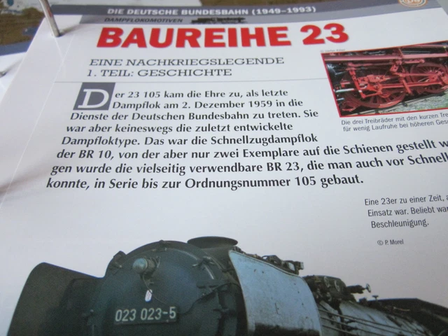 DEUTSCHE EISENBAHNGESCHICHTE N DB 1949-1993 Baureihe BR 023 Teil 1 bis ...